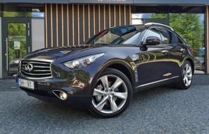 Brown Infiniti FX 2012 in Riga, with an engine capacity of 3.00 L and mileage of 227 thousand km for 14500 €, photo  on AUTOMOTO.COM.LV