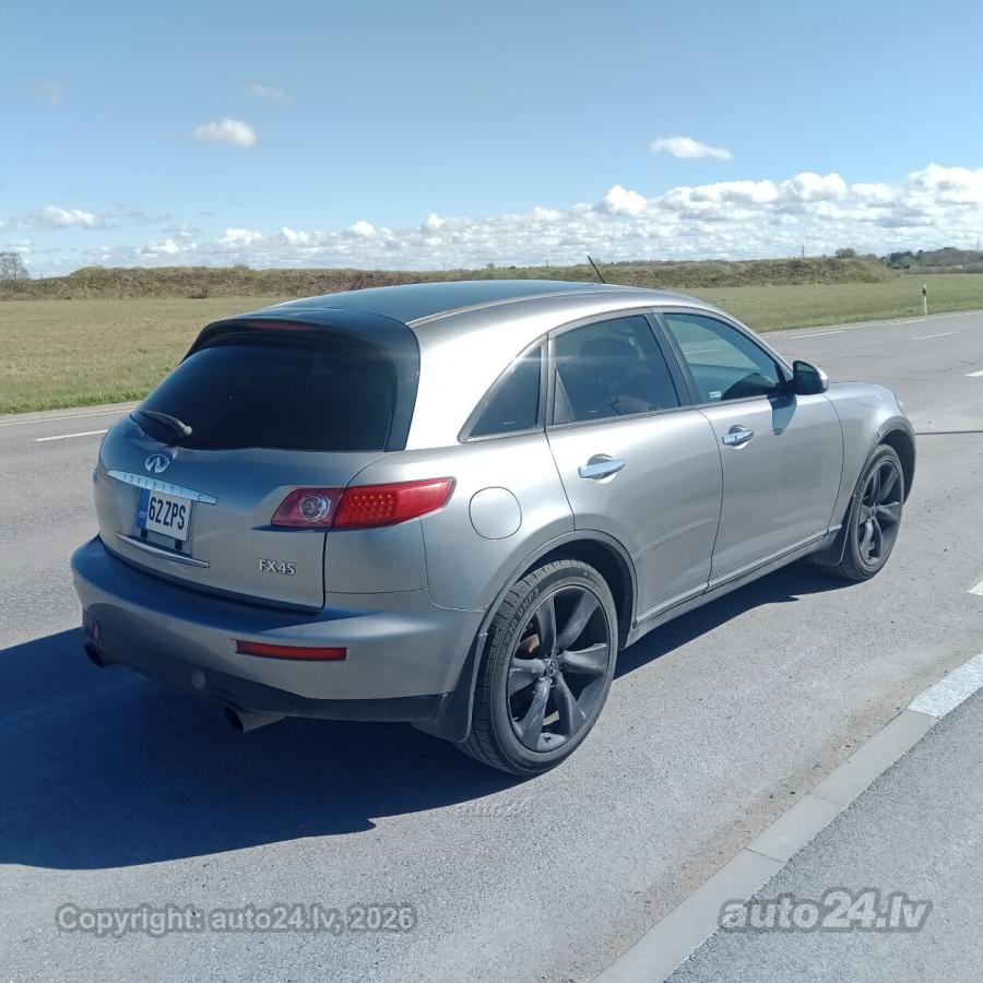 Pelēks Infiniti FX 2003 Tallina, ar dzinēja tilpumu 4.50 L un nobraukumu 160 tūkst. km par 3199 €, foto 3 vietnē AUTOMOTO.COM.LV