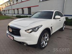 White Infiniti FX 2014 in Riga, with an engine capacity of 3.00 L and mileage of 246 thousand km for 9900 €, photo  on AUTOMOTO.COM.LV