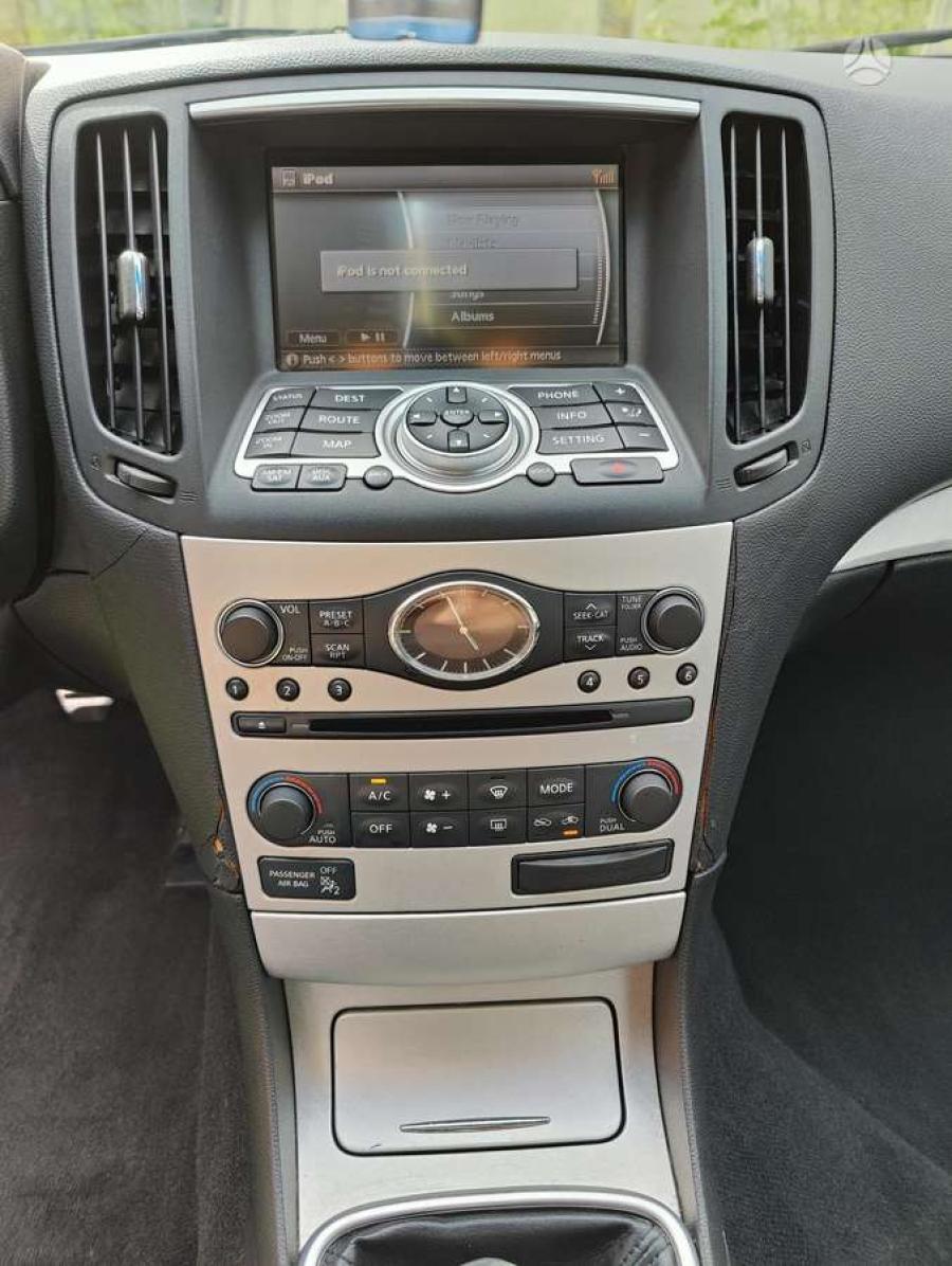 Zils Infiniti G37 2009 Šauļi, ar dzinēja tilpumu 3.70 L un nobraukumu 250 tūkst. km par 12000 €, foto 25 vietnē AUTOMOTO.COM.LV