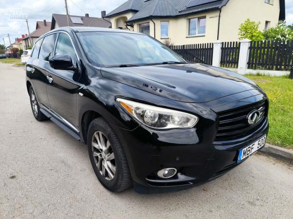 Black Infiniti JX35 2013 in Vilnius, with an engine capacity of 3.50 L and mileage of 225 thousand km for 7900 €, photo 1 on AUTOMOTO.COM.LV