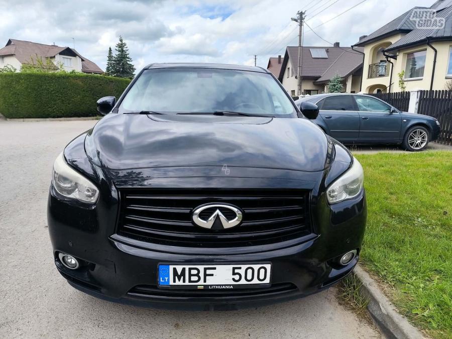 Black Infiniti JX35 2013 in Vilnius, with an engine capacity of 3.50 L and mileage of 225 thousand km for 7900 €, photo 3 on AUTOMOTO.COM.LV