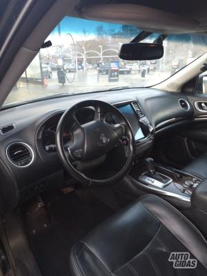 Black Infiniti JX35 2013 in Vilnius, with an engine capacity of 3.50 L and mileage of 225 thousand km for 7900 €, photo 6 on AUTOMOTO.COM.LV
