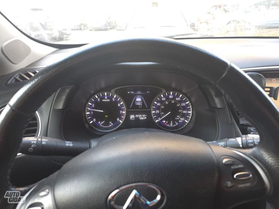 Black Infiniti JX35 2013 in Vilnius, with an engine capacity of 3.50 L and mileage of 225 thousand km for 7900 €, photo 15 on AUTOMOTO.COM.LV