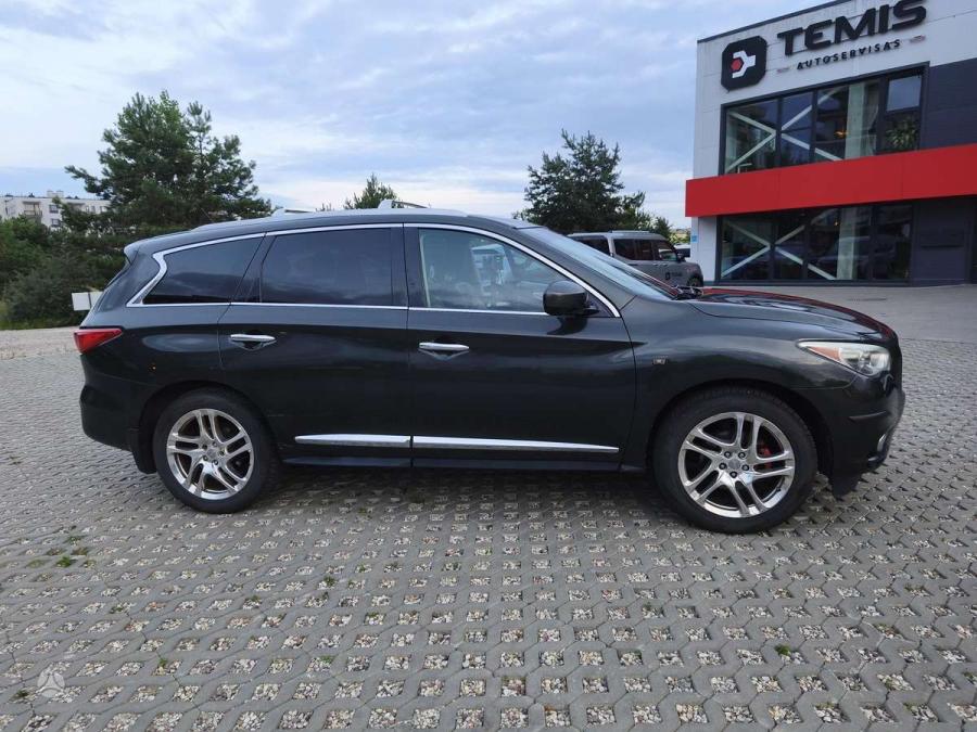 Zaļš Infiniti JX35 2013 Viļņa, ar dzinēja tilpumu 3.50 L un nobraukumu 305 tūkst. km par 6800 €, foto 4 vietnē AUTOMOTO.COM.LV