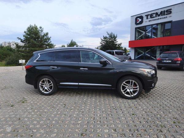 Green Infiniti JX35 2013 in Vilnius, with an engine capacity of 3.50 L and mileage of 305 thousand km for 6800 €, photo 9 on AUTOMOTO.COM.LV