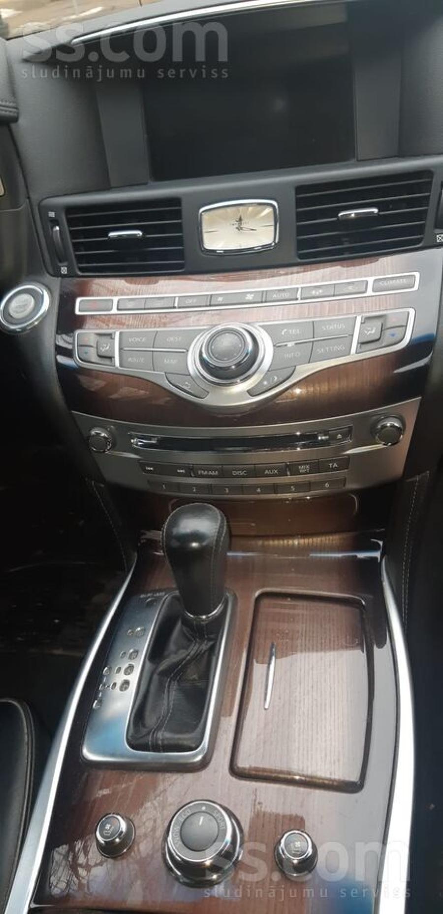 Black Infiniti M30 2011 in Riga, with an engine capacity of 3.00 L and mileage of 206 thousand km for 6300 €, photo 6 on AUTOMOTO.COM.LV