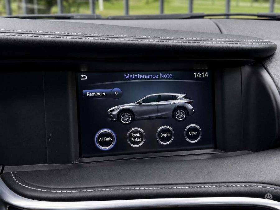 Melns Infiniti Q30 2016 Viļņa, ar dzinēja tilpumu 1.46 L un nobraukumu 204 tūkst. km par 8900 €, foto 34 vietnē AUTOMOTO.COM.LV