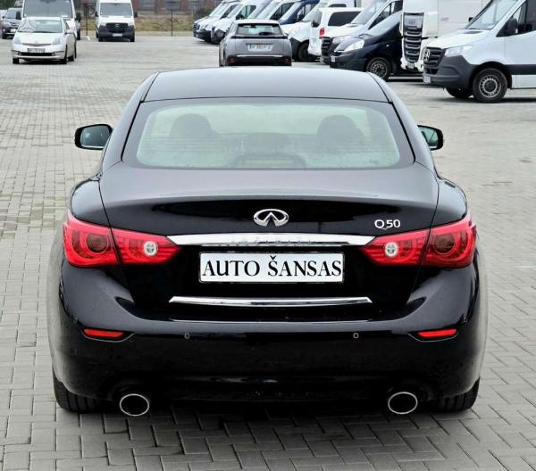 Black Infiniti Q50 2014 in Taurage, with an engine capacity of 2.14 L and mileage of 212 thousand km for 6950 €, photo 10 on AUTOMOTO.COM.LV