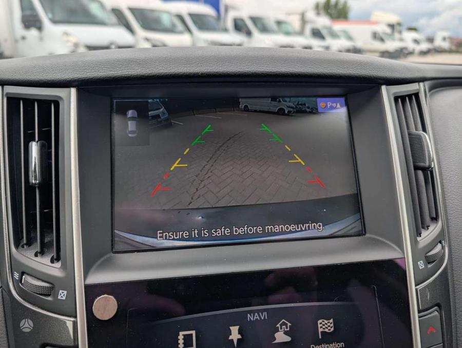 Melns Infiniti Q50 2016 Tauragė, ar dzinēja tilpumu 2.14 L un nobraukumu 231 tūkst. km par 6900 €, foto 14 vietnē AUTOMOTO.COM.LV