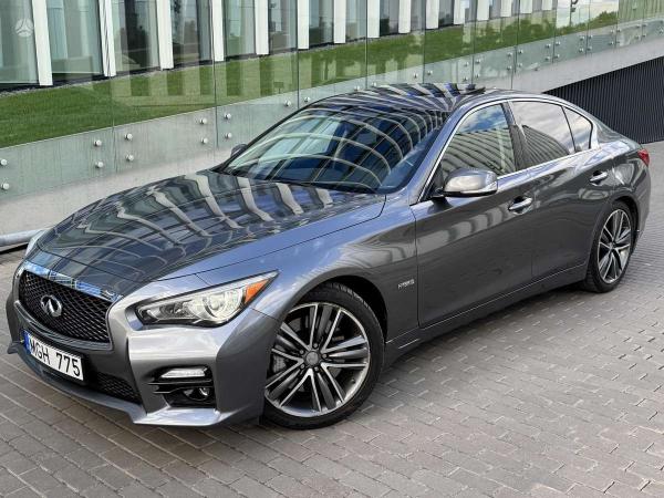 Pelēks Infiniti Q50 2014 Viļņa, ar dzinēja tilpumu 3.50 L un nobraukumu 242 tūkst. km par 12500 €, foto 6 vietnē AUTOMOTO.COM.LV