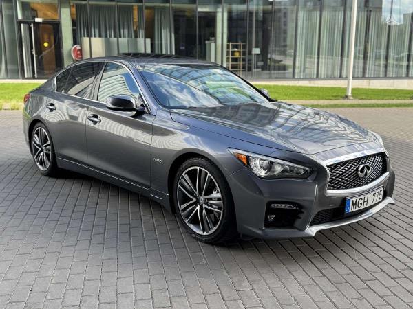 Pelēks Infiniti Q50 2014 Viļņa, ar dzinēja tilpumu 3.50 L un nobraukumu 242 tūkst. km par 12500 €, foto 9 vietnē AUTOMOTO.COM.LV
