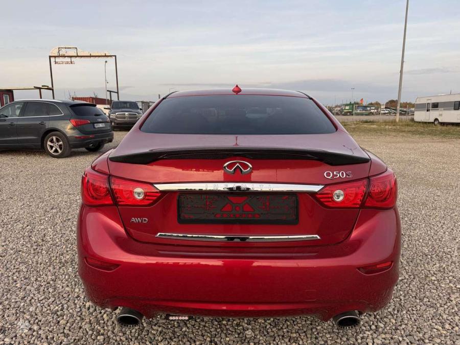 Sarkans Infiniti Q50 2017 Viļņa, ar dzinēja tilpumu 3.00 L un nobraukumu 129 tūkst. km par 10500 €, foto 5 vietnē AUTOMOTO.COM.LV