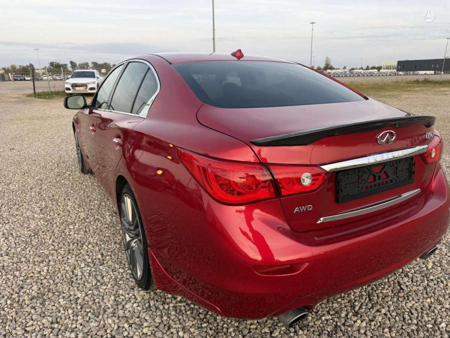 Sarkans Infiniti Q50 2017 Viļņa, ar dzinēja tilpumu 3.00 L un nobraukumu 129 tūkst. km par 10500 €, foto 6 vietnē AUTOMOTO.COM.LV