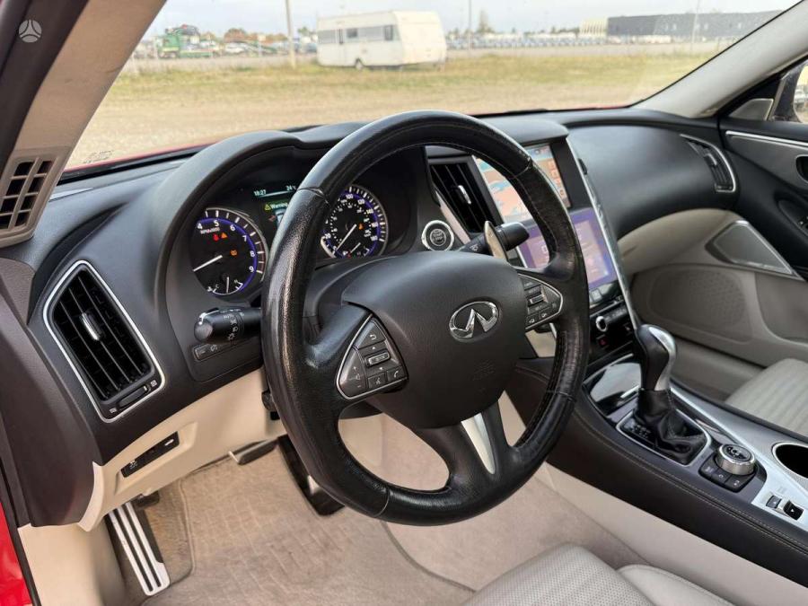 Sarkans Infiniti Q50 2017 Viļņa, ar dzinēja tilpumu 3.00 L un nobraukumu 129 tūkst. km par 10500 €, foto 21 vietnē AUTOMOTO.COM.LV