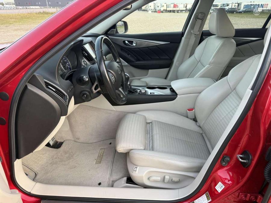Sarkans Infiniti Q50 2017 Viļņa, ar dzinēja tilpumu 3.00 L un nobraukumu 129 tūkst. km par 10500 €, foto 24 vietnē AUTOMOTO.COM.LV