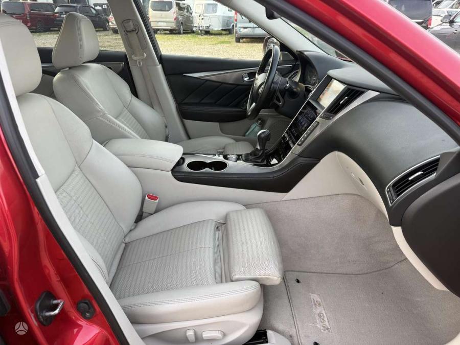 Sarkans Infiniti Q50 2017 Viļņa, ar dzinēja tilpumu 3.00 L un nobraukumu 129 tūkst. km par 10500 €, foto 42 vietnē AUTOMOTO.COM.LV