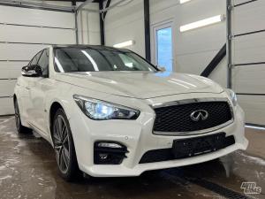 White Infiniti Q50 2015 in Aukstieji Rusokai, with an engine capacity of 2.20 L and mileage of 230 thousand km for 6400 €, photo  on AUTOMOTO.COM.LV