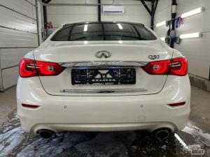 Balts Infiniti Q50 2015 Aukštieji Rusokai, ar dzinēja tilpumu 2.20 L un nobraukumu 230 tūkst. km par 6400 €, foto 7 vietnē AUTOMOTO.COM.LV
