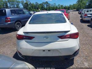 White Infiniti Q60 2017 in Panevezys, with an engine capacity of 3.00 L and mileage of 150 thousand km for 6700 €, photo  on AUTOMOTO.COM.LV