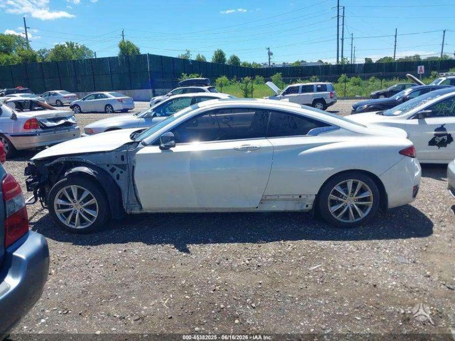 Balts Infiniti Q60 2017 Panevēža, ar dzinēja tilpumu 3.00 L un nobraukumu 150 tūkst. km par 6700 €, foto 4 vietnē AUTOMOTO.COM.LV