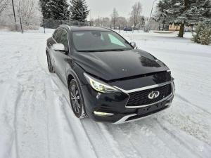 Black Infiniti QX30 2017 in Panevezys, with an engine capacity of 2.10 L and mileage of 123 thousand km for 6999 €, photo  on AUTOMOTO.COM.LV