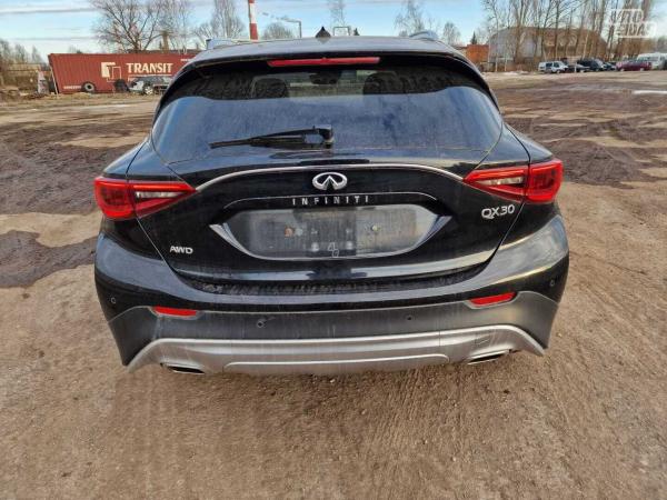 Black Infiniti QX30 2017 in Panevezys, with an engine capacity of 2.10 L and mileage of 124 thousand km for 5999 €, photo 10 on AUTOMOTO.COM.LV
