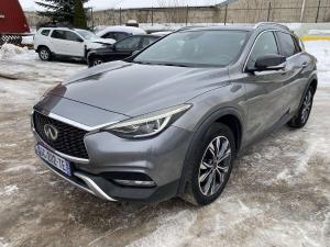 Pelēks Infiniti QX30 2017 Tauragė, ar dzinēja tilpumu 2.14 L un nobraukumu 176 tūkst. km par 6500 €, foto  vietnē AUTOMOTO.COM.LV