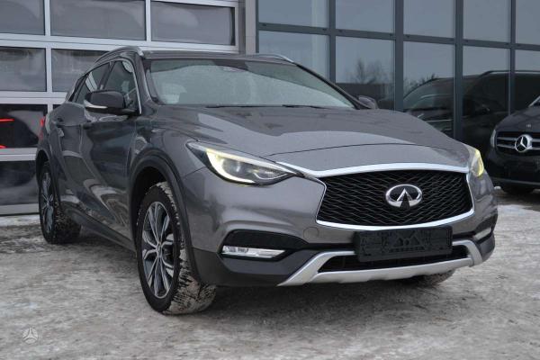 Grey Infiniti QX30 2016 in Vilnius, with an engine capacity of 2.14 L and mileage of 138 thousand km for 14500 €, photo 4 on AUTOMOTO.COM.LV