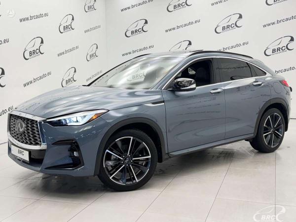 Zils Infiniti QX55 2023 Viļņa, ar dzinēja tilpumu 2.00 L un nobraukumu 24 tūkst. km par 29900 €, foto 1 vietnē AUTOMOTO.COM.LV