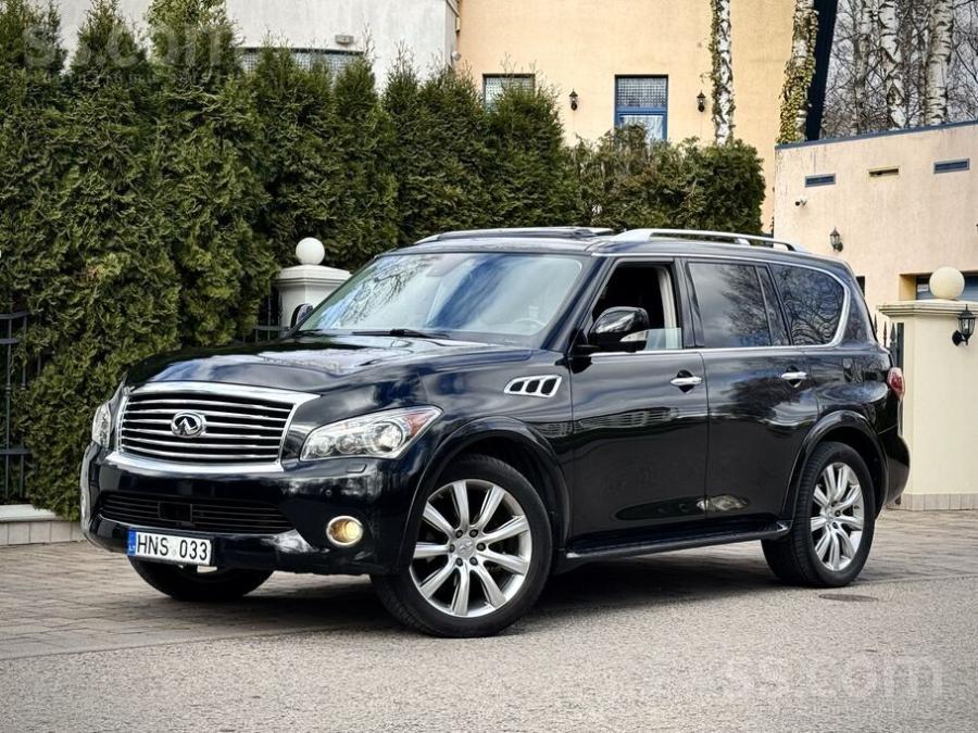 Melns Infiniti QX56 2012 Rīga, ar dzinēja tilpumu 5.60 L un nobraukumu 148 tūkst. km par 12000 €, foto 2 vietnē AUTOMOTO.COM.LV