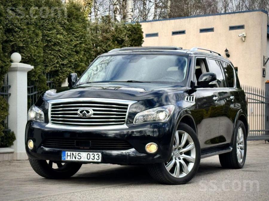 Melns Infiniti QX56 2012 Rīga, ar dzinēja tilpumu 5.60 L un nobraukumu 148 tūkst. km par 12000 €, foto 3 vietnē AUTOMOTO.COM.LV