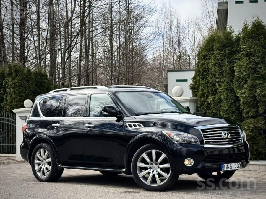 Melns Infiniti QX56 2012 Rīga, ar dzinēja tilpumu 5.60 L un nobraukumu 148 tūkst. km par 12000 €, foto 5 vietnē AUTOMOTO.COM.LV