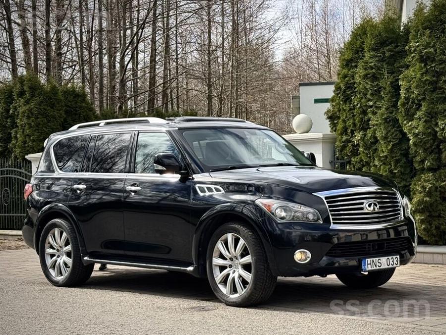 Melns Infiniti QX56 2012 Rīga, ar dzinēja tilpumu 5.60 L un nobraukumu 148 tūkst. km par 12000 €, foto 6 vietnē AUTOMOTO.COM.LV