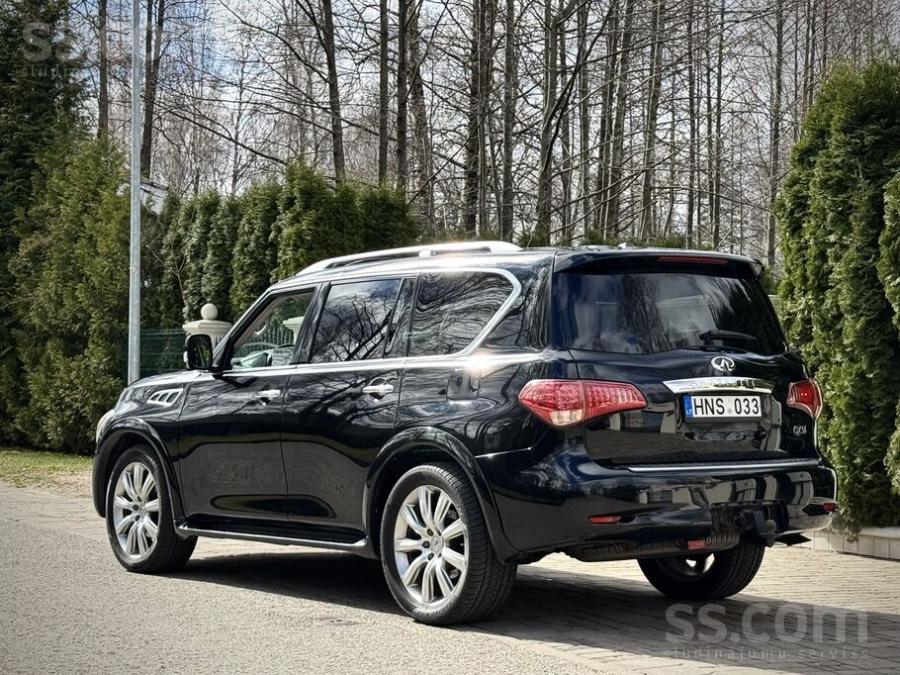 Melns Infiniti QX56 2012 Rīga, ar dzinēja tilpumu 5.60 L un nobraukumu 148 tūkst. km par 12000 €, foto 8 vietnē AUTOMOTO.COM.LV