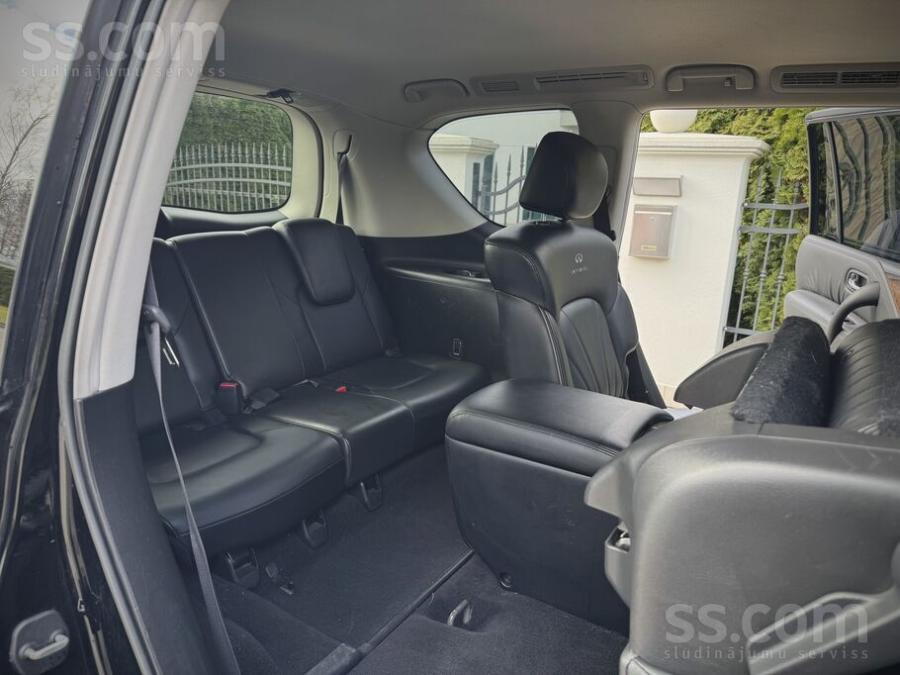 Melns Infiniti QX56 2012 Rīga, ar dzinēja tilpumu 5.60 L un nobraukumu 148 tūkst. km par 12000 €, foto 14 vietnē AUTOMOTO.COM.LV