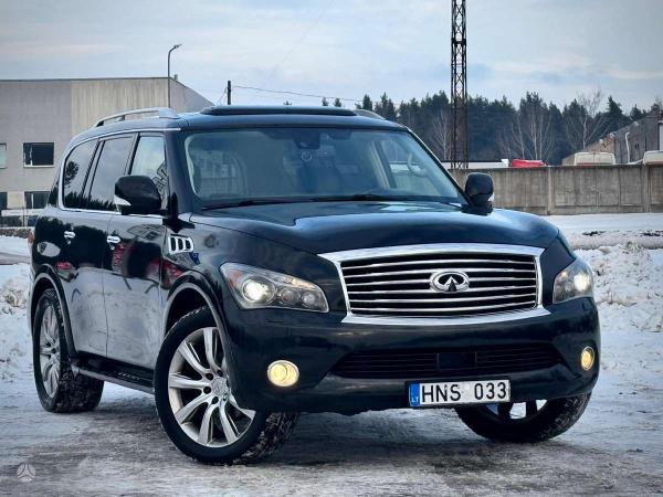 Черный Инфинити QX56 2012 в Рига, объемом двигателя 5.55 л и пробегом 148 тыс. км за 12000 €, фото 1 на AUTOMOTO.COM.LV