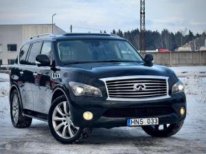 Черный Инфинити QX56 2012 в Рига, объемом двигателя 5.55 л и пробегом 148 тыс. км за 12000 €, фото  на AUTOMOTO.COM.LV