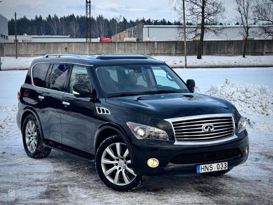 Черный Инфинити QX56 2012 в Рига, объемом двигателя 5.55 л и пробегом 148 тыс. км за 12000 €, фото 2 на AUTOMOTO.COM.LV