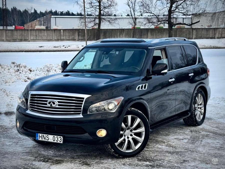 Черный Инфинити QX56 2012 в Рига, объемом двигателя 5.55 л и пробегом 148 тыс. км за 12000 €, фото 3 на AUTOMOTO.COM.LV
