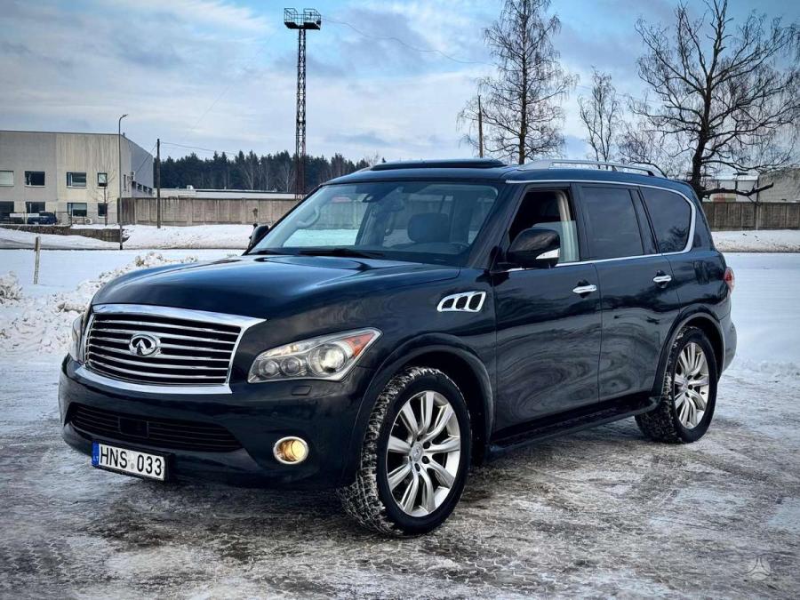 Черный Инфинити QX56 2012 в Рига, объемом двигателя 5.55 л и пробегом 148 тыс. км за 12000 €, фото 5 на AUTOMOTO.COM.LV