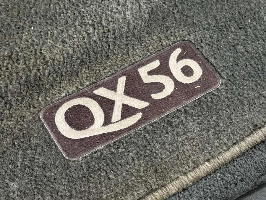 Grey Infiniti QX56 2005 in Vilnius, with an engine capacity of 5.60 L and mileage of 189 thousand km for 5650 €, photo 21 on AUTOMOTO.COM.LV