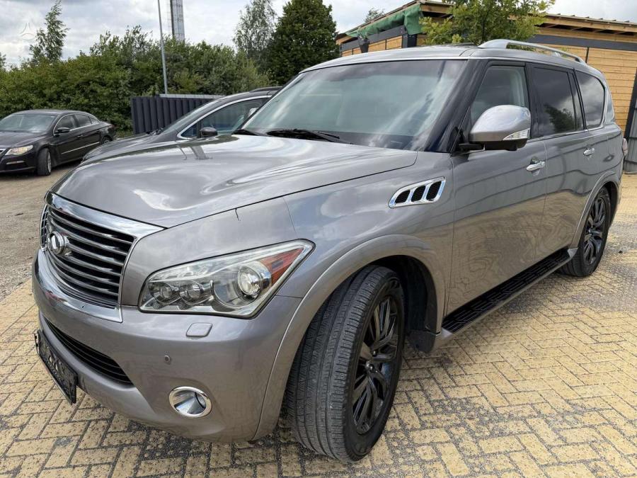Pelēks Infiniti QX56 2011 Šauļi, ar dzinēja tilpumu 5.55 L un nobraukumu 137 tūkst. km par 7700 €, foto 15 vietnē AUTOMOTO.COM.LV