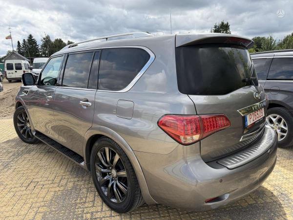 Pelēks Infiniti QX56 2011 Šauļi, ar dzinēja tilpumu 5.55 L un nobraukumu 137 tūkst. km par 7700 €, foto 10 vietnē AUTOMOTO.COM.LV