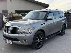 Pelēks Infiniti QX56 2011 Šauļi, ar dzinēja tilpumu 5.55 L un nobraukumu 117 tūkst. km par 8500 €, foto  vietnē AUTOMOTO.COM.LV