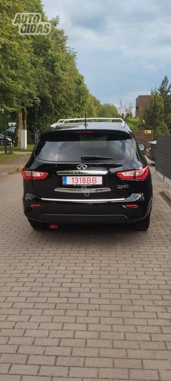 Black Infiniti QX60 2015 in Kaunas, with an engine capacity of 3.50 L and mileage of 167 thousand km for 12000 €, photo 2 on AUTOMOTO.COM.LV