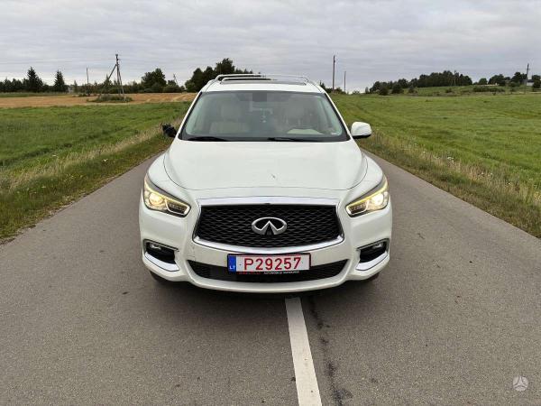 White Infiniti QX60 2017 in Telschi, with an engine capacity of 3.50 L and mileage of 170 thousand km for 6500 €, photo 2 on AUTOMOTO.COM.LV