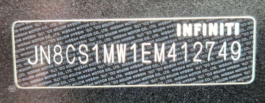 Черный Инфинити QX70 2014 в Шяуляй, объемом двигателя 3.70 л и пробегом 160 тыс. км за 15700 €, фото 28 на AUTOMOTO.COM.LV