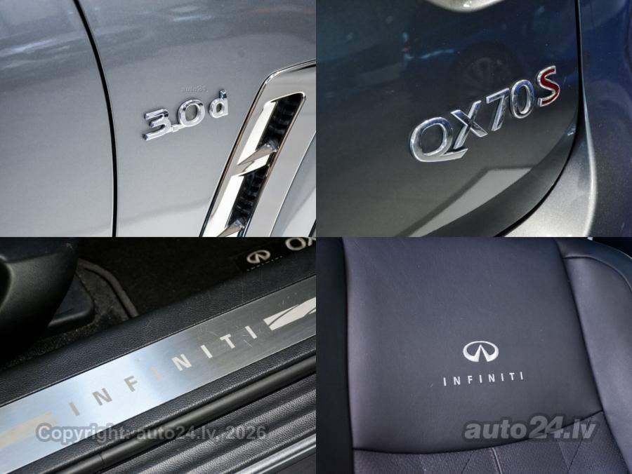 Серый Инфинити QX70 2015 в Таллин, объемом двигателя 3.00 л и пробегом 179 тыс. км за 14990 €, фото 28 на AUTOMOTO.COM.LV