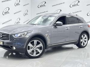 Pelēks Infiniti QX70 2016 Viļņa, ar dzinēja tilpumu 2.99 L un nobraukumu 124 tūkst. km par 9500 €, foto  vietnē AUTOMOTO.COM.LV